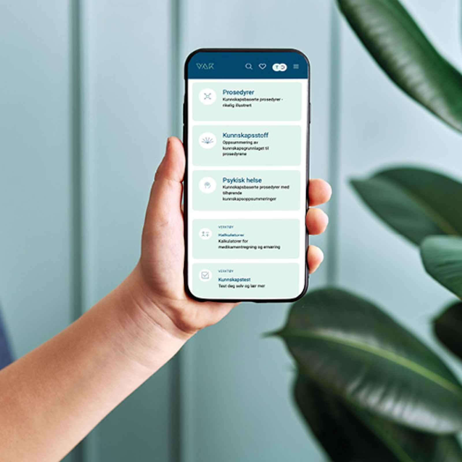 Kunnskapsbaserte verktøy for helsepersonell - VAR Healthcare